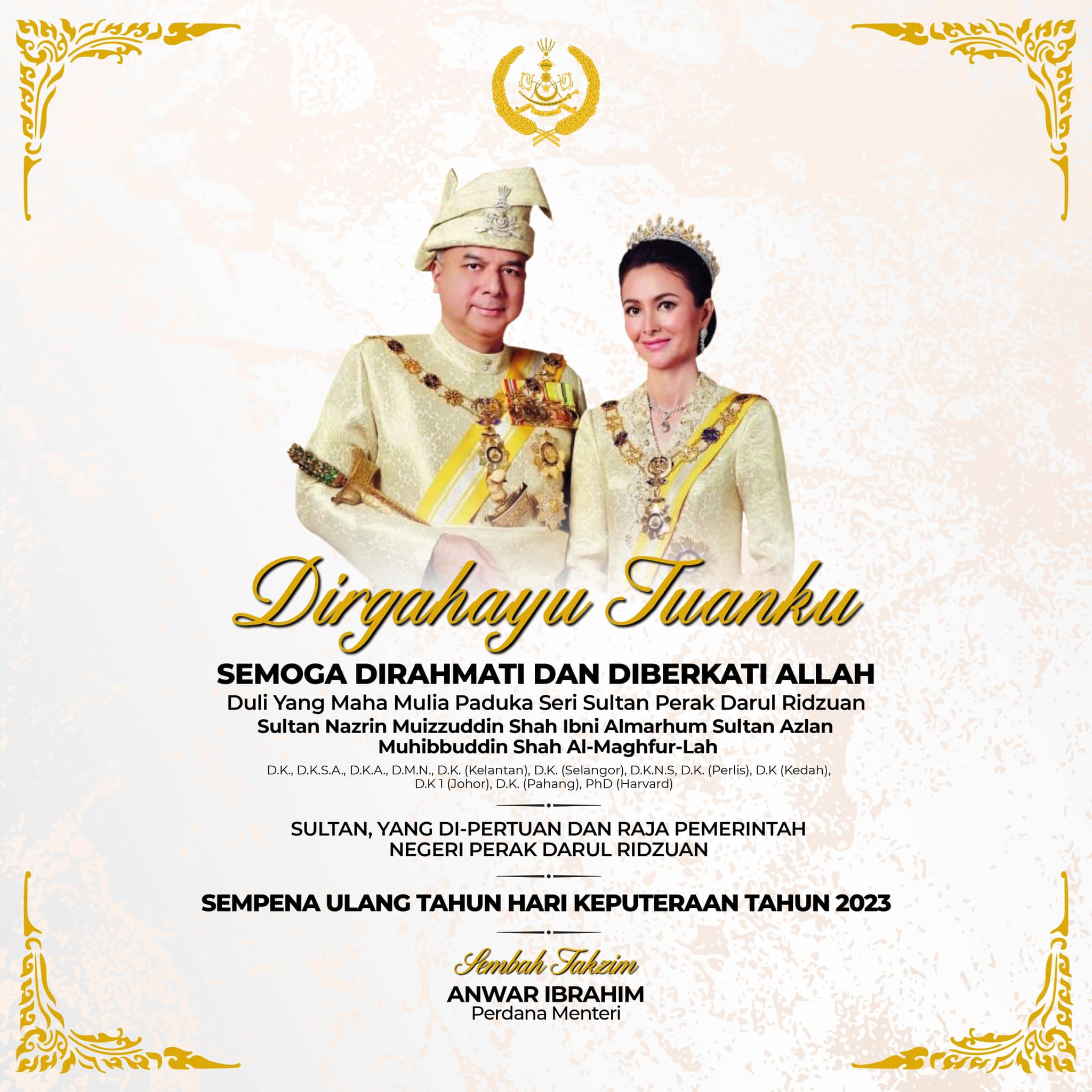 PM Anwar merafak sembah ucapan tahniah sempena Hari Keputeraan Sultan ...